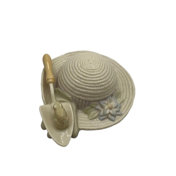 Lenox | Accessories | Lenox Trinket Box Hat Garden Lover Gift Summer ...